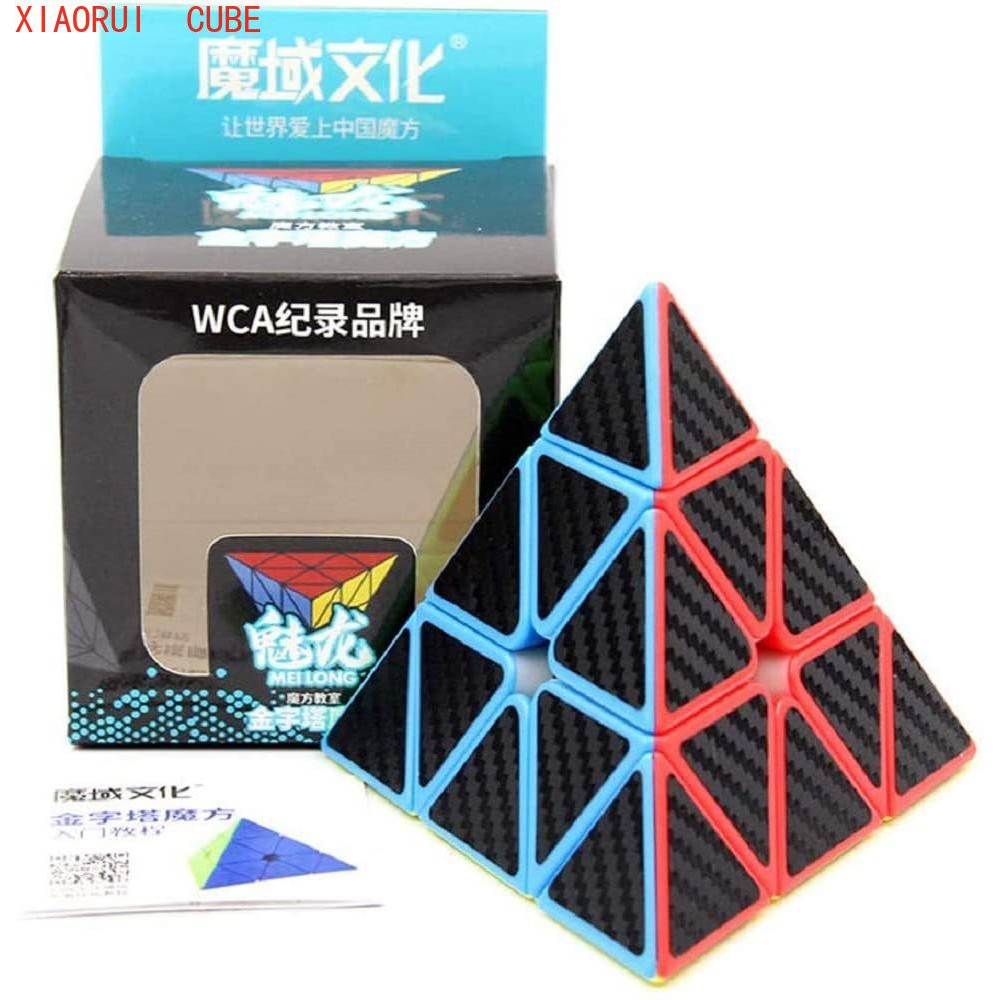 Rubik Carbon MoYu MeiLong Pyraminx, Rubik Carbon MoYu Triangle | Shopee ...