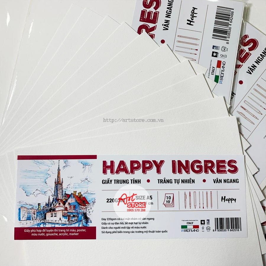 Thick Canson Paper A1-A2 Happy Ingres Quantitative 220gsm | Shopee ...