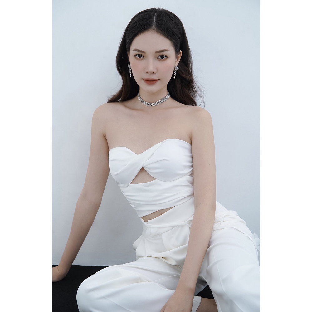 Silk Twisted Chest Tie with Flowers - XIPI | Shopee Philippines