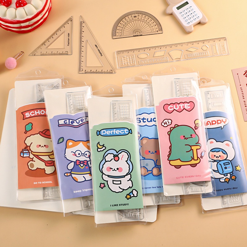 Ruler Set, eke, Cartoon Transparency Measurement (TKB1) | Shopee ...