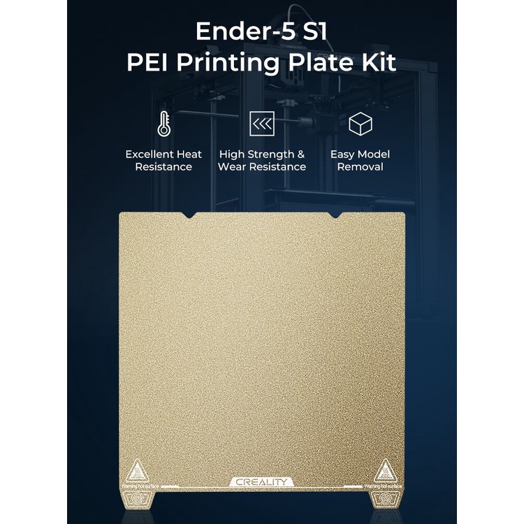 PEI Printing Plate Kit for Creality Ender 5 S1/ Ender 3 V3 SE/ Ender 3 V3 KE/ K1 3d printer ...