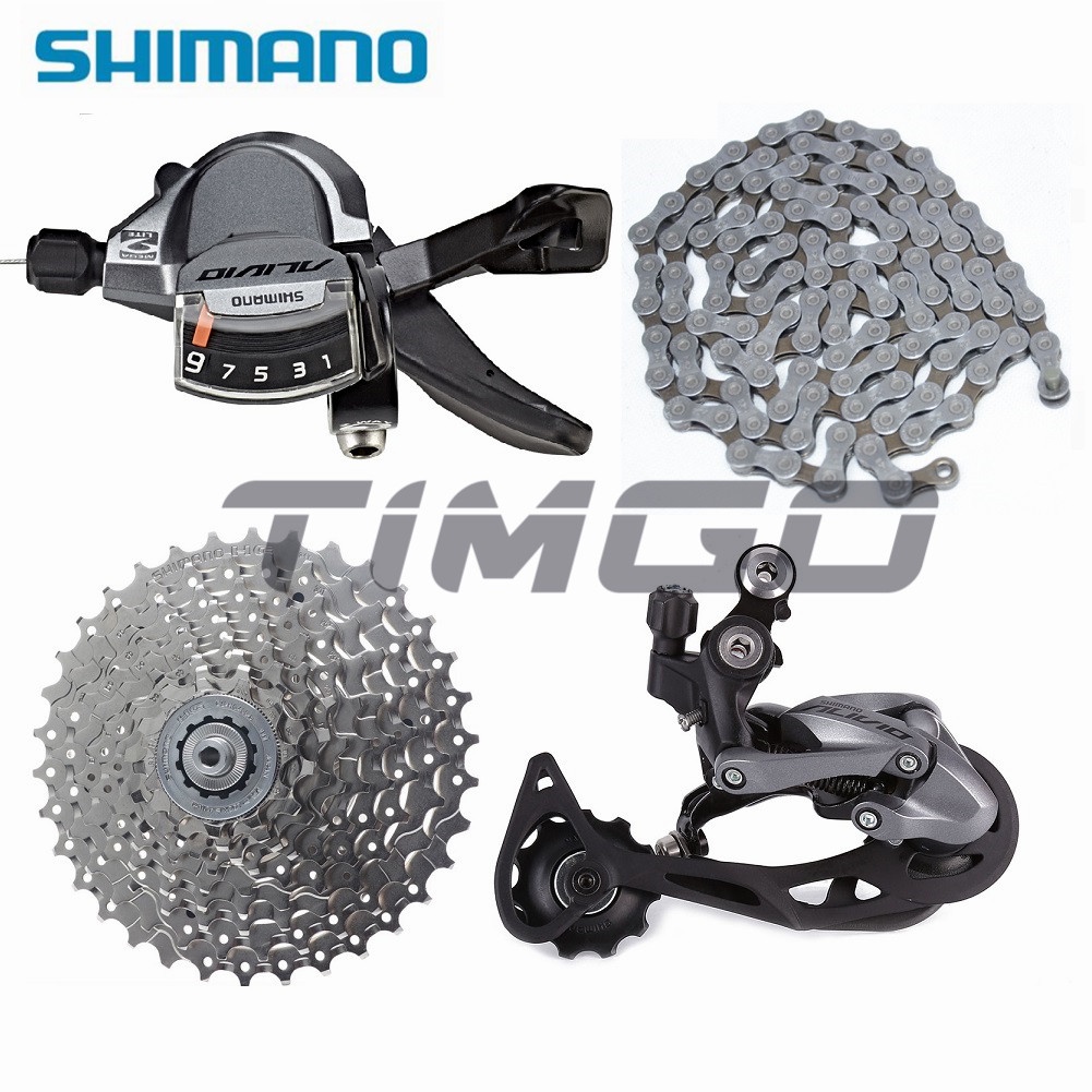 Shimano Alivio 1x9 Speed Derailleus Groupset MTB Bike SL-M4000 Shifter ...