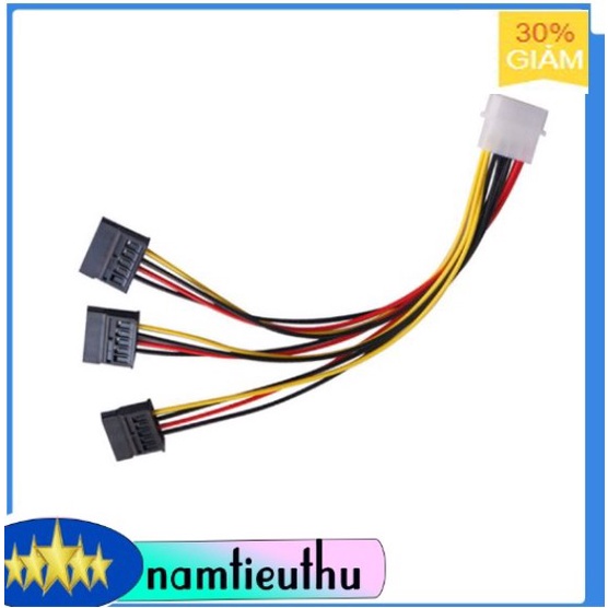 Sata power cable for SSD HDD | 4 Pin IDE power adapter cable to 15 Pin ...