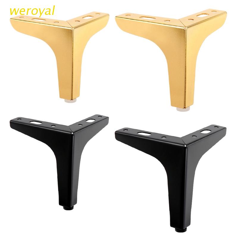 4-Piece Iron Furniture Leg Replacement Right Angle Support Table Leg ...