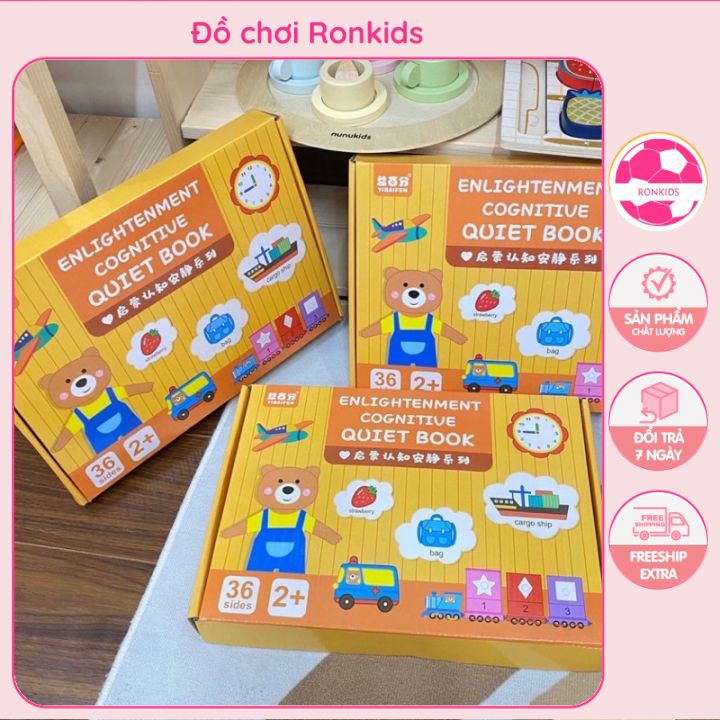 Montessory peel-and-stick learning materials for children, Busy book ...