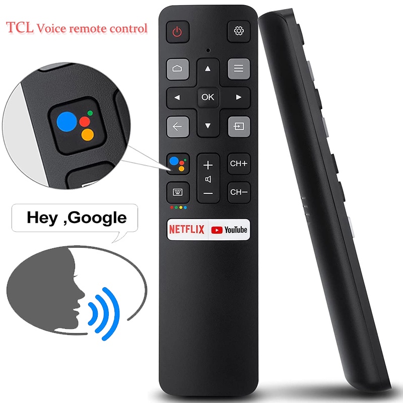Voice Replacement for TCL-Android-TV-Remote,New Upgraded RC802V for TCL ...