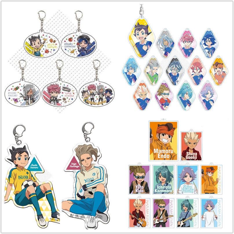 Anime Inazuma Eleven Acrylic Keychain Doll Endou Mamoru Kogure Yuuya ...