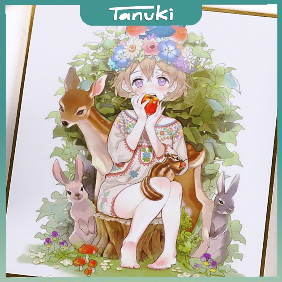 [TANUKI Art] Shikishi sign with gold border (for professional drawing ...