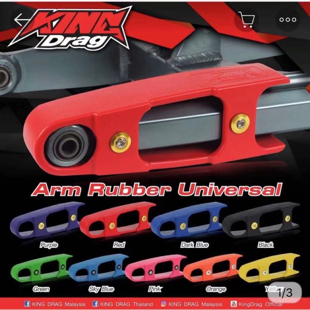 King DRAG chain support rubber for all types of vehicles | Shopee ...