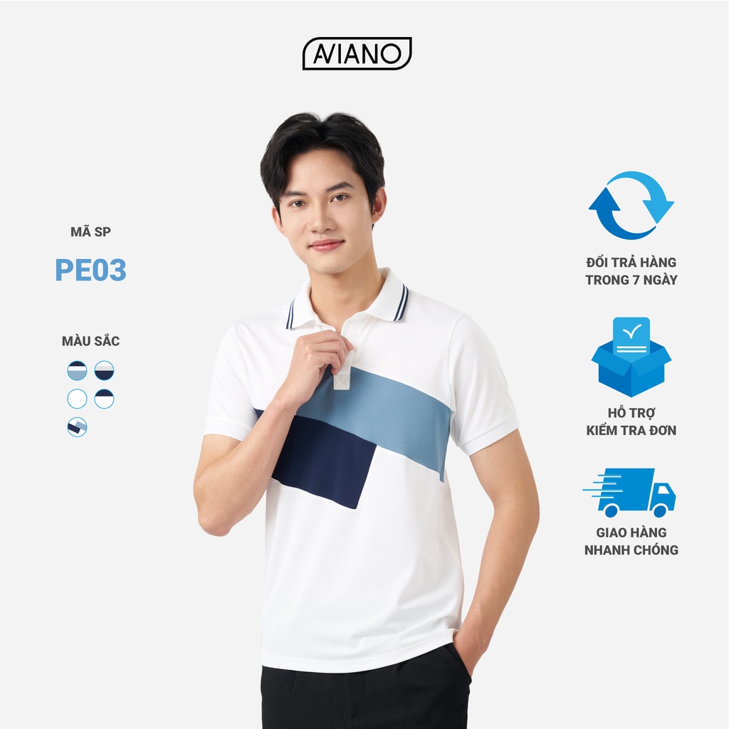 Aviano Men's Polo Short Sleeve T-shirt, Men's T-shirt With 5 Fashion ...
