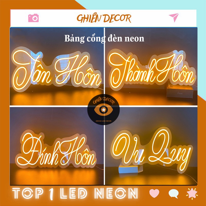 Led Neon Sign lights decorate Vu Quy - New Marriage - Marriage ...