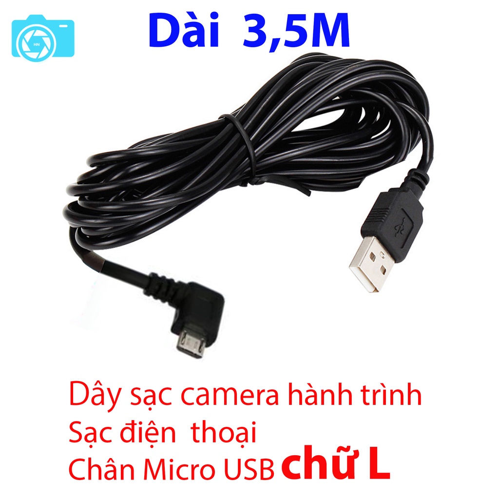 Micro USB cord, used as power supply cord for dash cams, micro usb jack ...