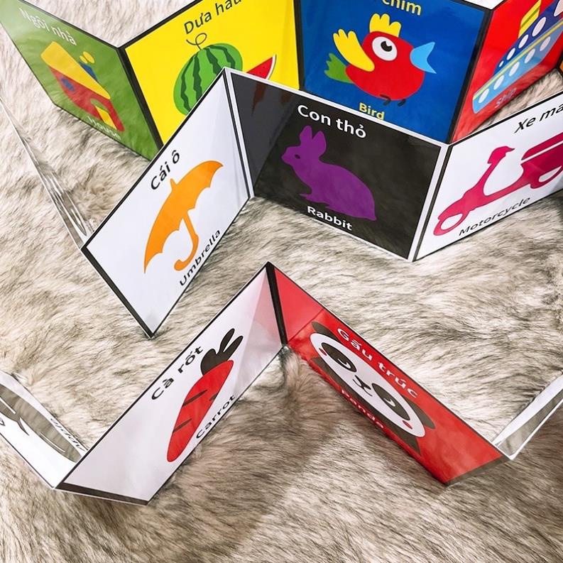 Set of zigzag visual stimulation cards for babies from birth 0-3 years ...