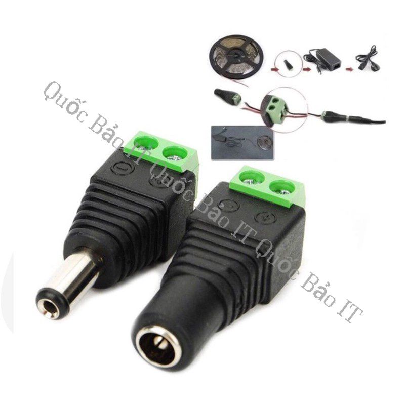 Dc, Jack dc Power Connector Male - Female, Power Jack Screw dc ...