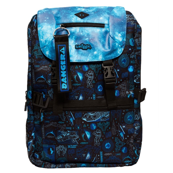 Smiggle Space Universe Bright Side Foldover Attachable Backpack ...