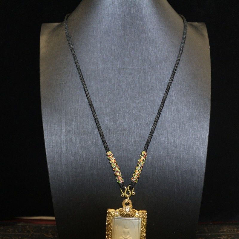 T Thailand Amulet Chain Hand-woven Amulet Lanyard Gold Jade Pendant ...