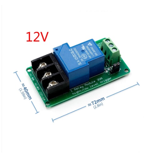 Relay Module 1 Channel DC 12V 30A optical opto isolation | Shopee ...