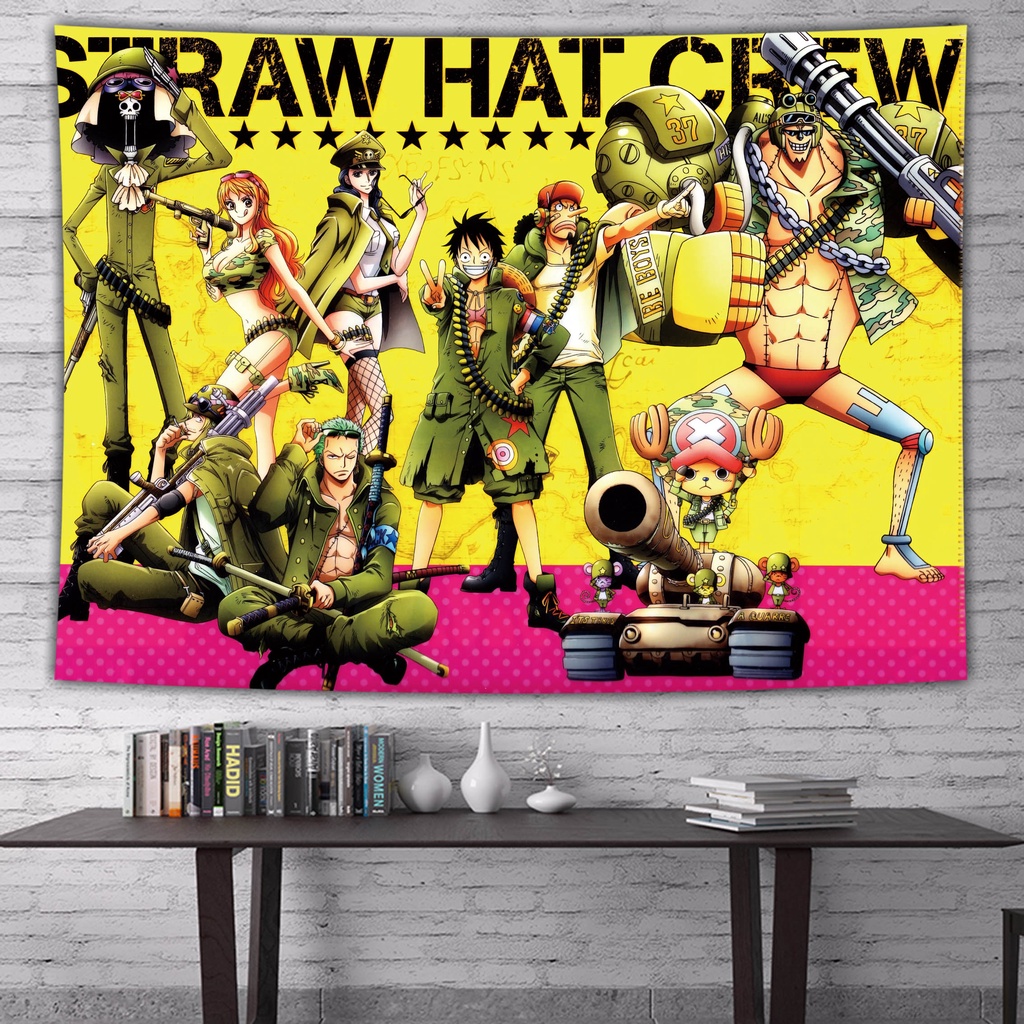 One Piece Anime Street Wear Background Cloth ins Tapestry Bedroom ...