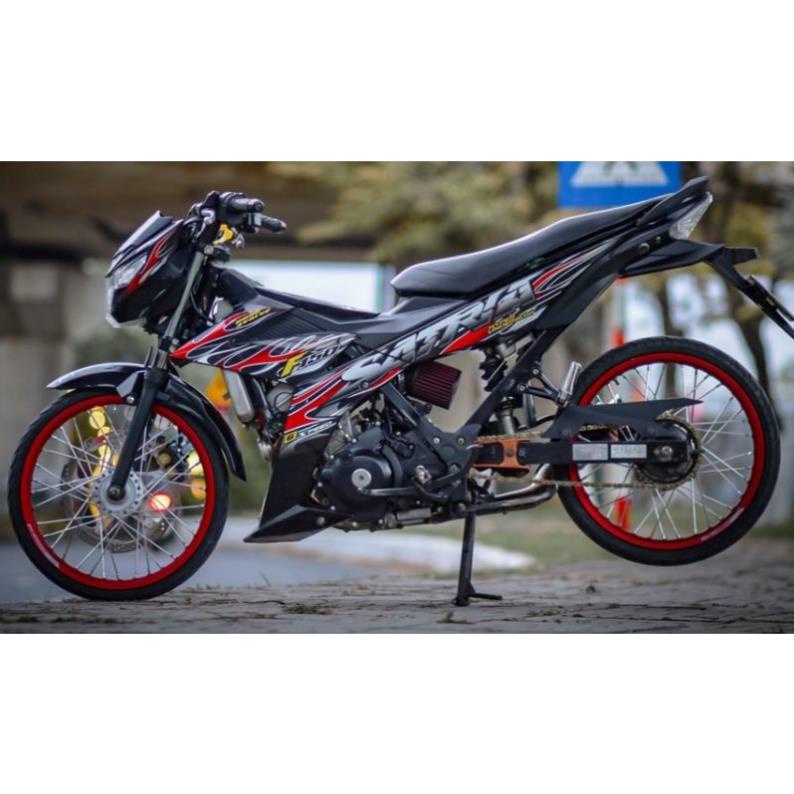 Suzuki Satria Fire Sticker Black Car Sticker Premium Decal | Shopee ...