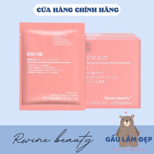Rwin Beauty Premium Placenta Stem Cell Extract Mask - Individually (1 ...