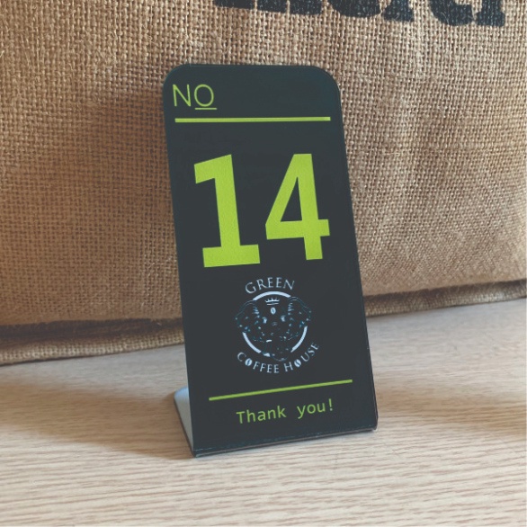 Uv printed desk number card, L-shaped desk number card | Shopee Philippines