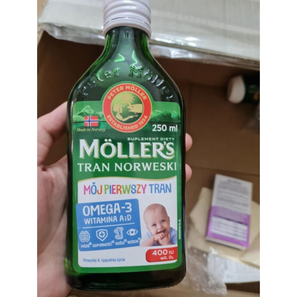 Moller cod liver oil natural flavor, for children from 1 month old ...