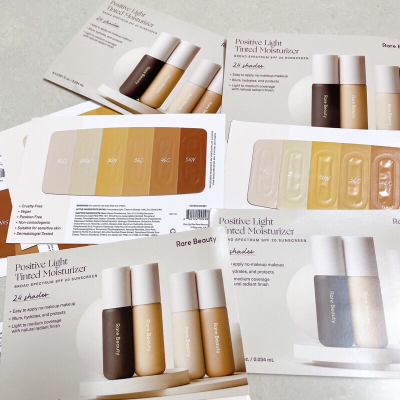 [Bill Us] Sample Rare Beauty Positive Light Tint Moisturizer 6 boxes ...