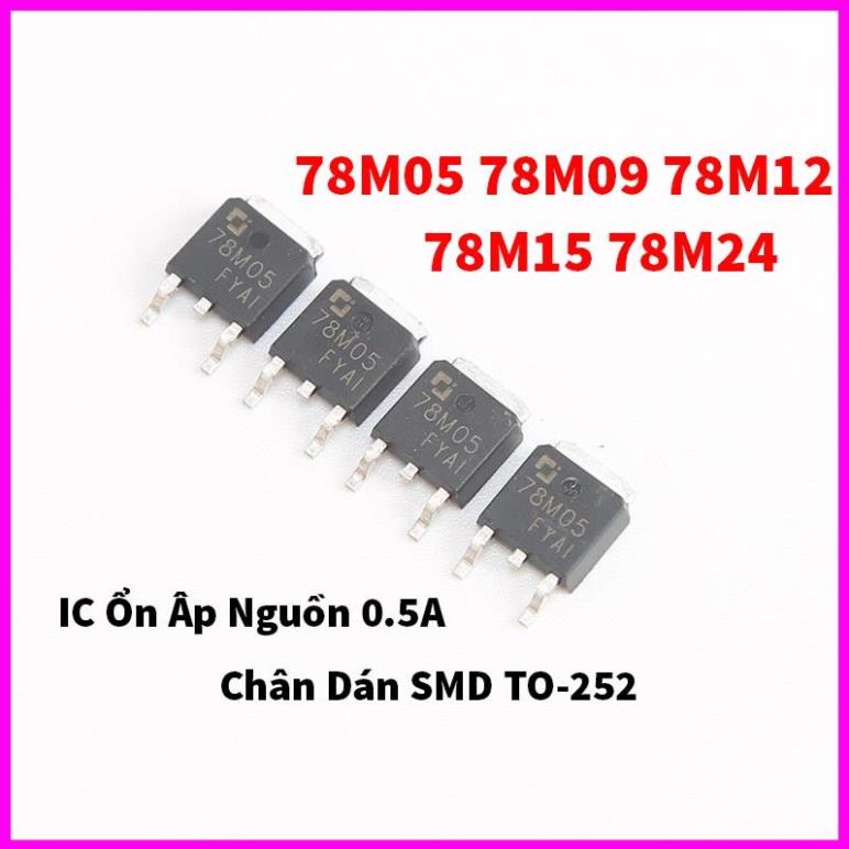 Power Voltage Regulator IC 78M05 78M09 78M12 78M15 78M24 0.5A SMD TO ...