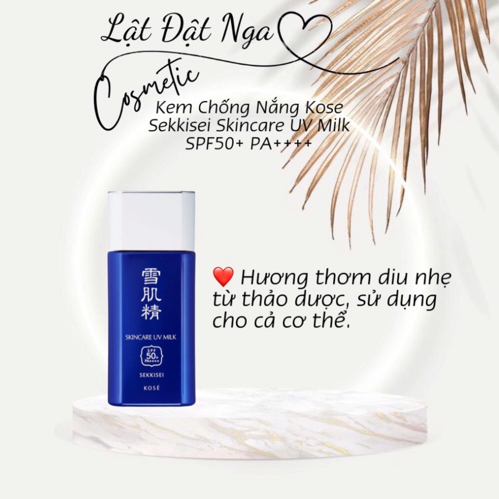 Kose Sekkisei Skincare UV Milk SPF50+ PA + + + Sunscreen (Authentics) | Shopee Philippines
