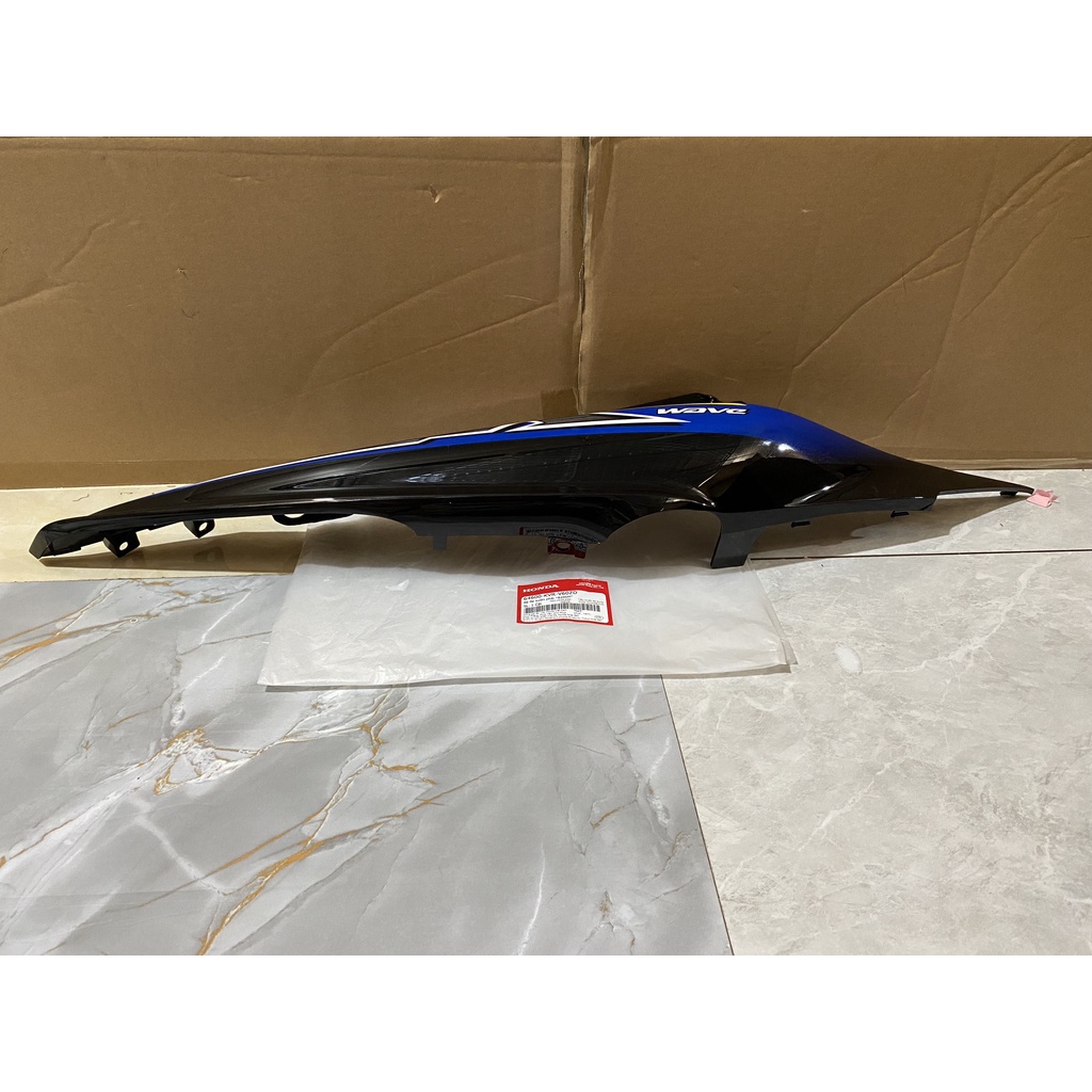 Genuine Honda WAVE RSX100 (2008) right rear side skirt set in Dark Blue ...