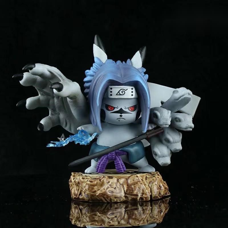 Naruto COS Pikachu Road Naruto Uchiha Naruto with Terrashi Ninja Figure ...