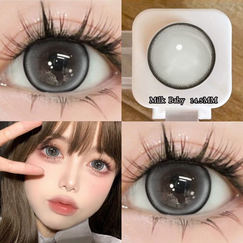 Yimeixi 2pcs Doll contact lenses with Grade 14.5MM Natural Light Gray ...