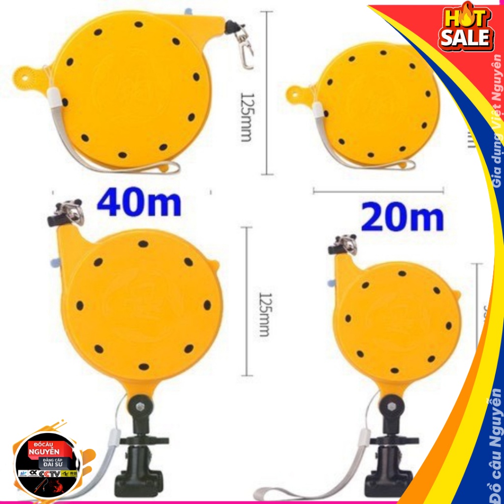Automatic retractable safety rope, 20m 40m safety rope reel (Do Cau ...