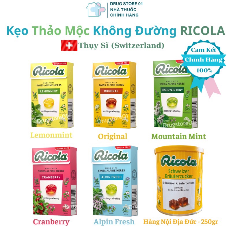 Ricola Sugar-Free Herbal Swiss Candy (40g) Vietnam Company Imports and Distributors/ Domestic ...