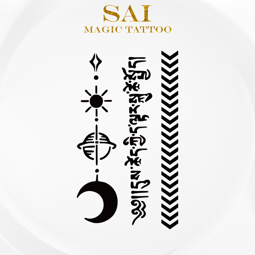 SAI MAGIC TATTOO 007 Lasts To 2 Weeks 10CM×06CM Tattoo Sticker ...