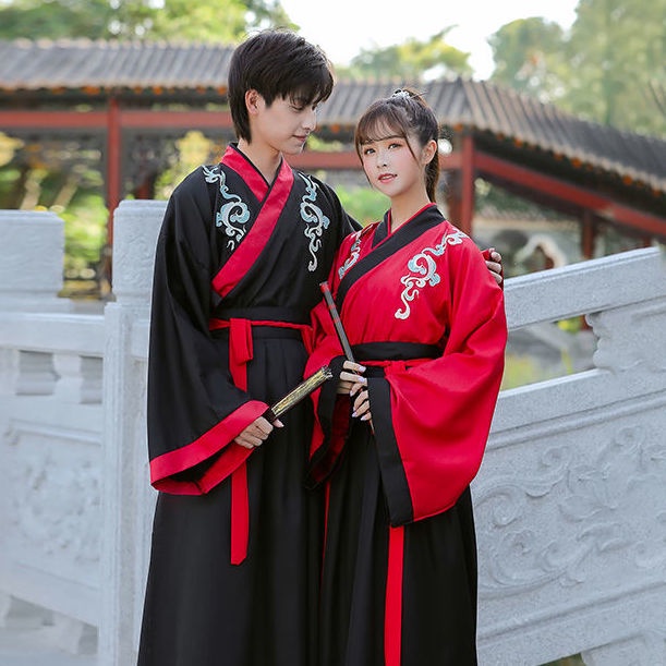 Daily Hanfu Female Chinese Style Student Class Uniform Graduation Photo ...