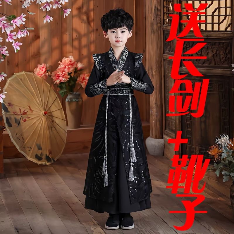 Boy s Hanfu Super Fairy Chinese Style Little Boy Tang Suit Boy s Hanfu ...