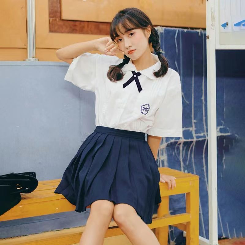 Taiwan School Uniform Set with Middle School Students jk Uniform White ...