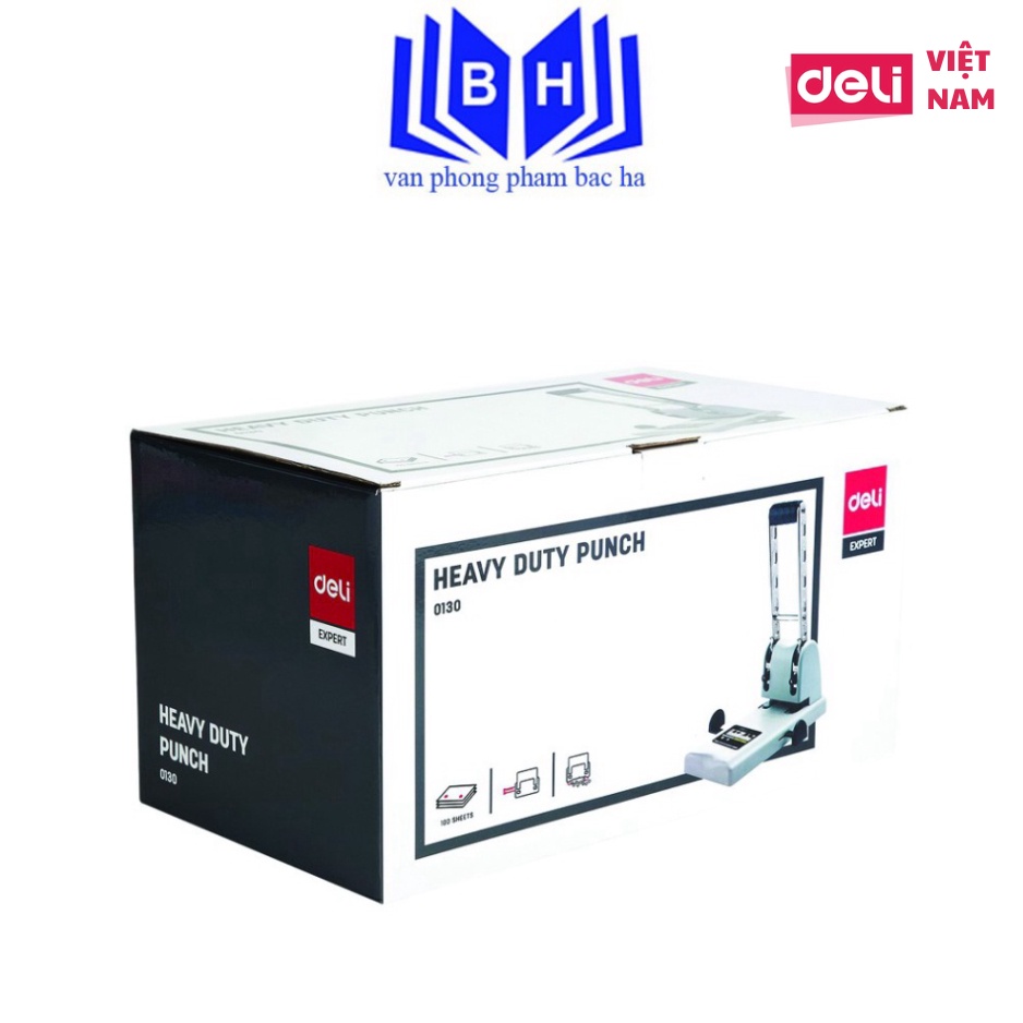 Deli E0130 small hole punch machine can punch 100 durable sheets (0130 ...