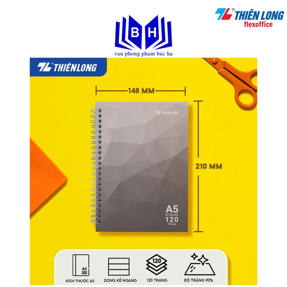 XO A5 Thien Long MB-017 polka dot line spring notebook - A5 Thien Long ...