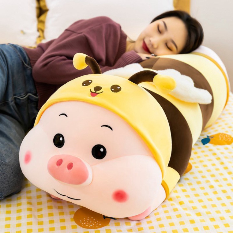 Super cute bee and pig teddy bear, soft giant bee and pig teddy bear ...