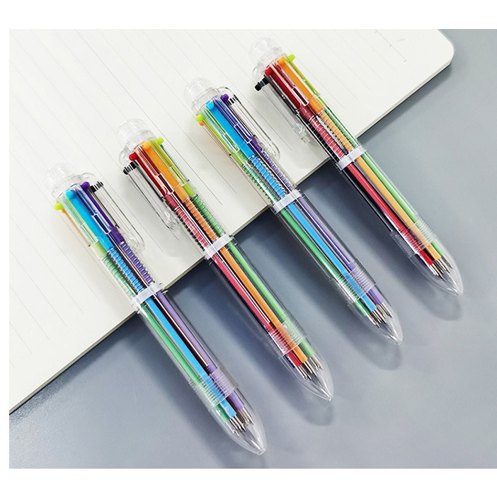 Ballpoint Pen 6 Nibs 6 Colors 0.7mm | Shopee Philippines