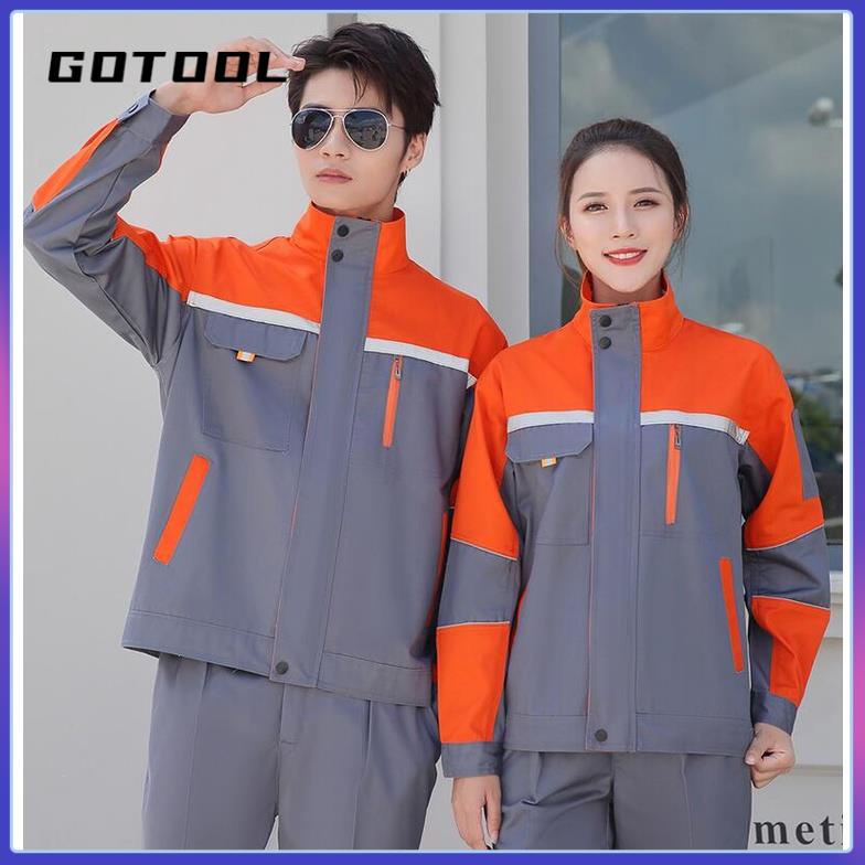 【GOTOOL】6-color PPE safety jacket safety work clothes men's and women's ...