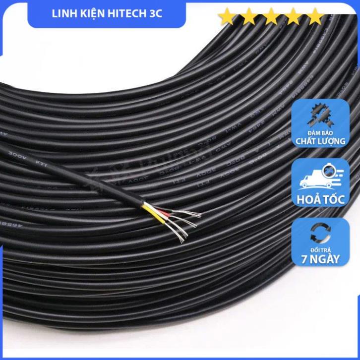 Electrical Wire 3 4 Core Tinned Copper 20/22/24AWG black shell - PVC ...