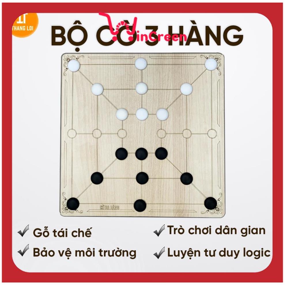 3-row flag, 2-in-1 flag, traditional Vietnamese boardgame, made from ...