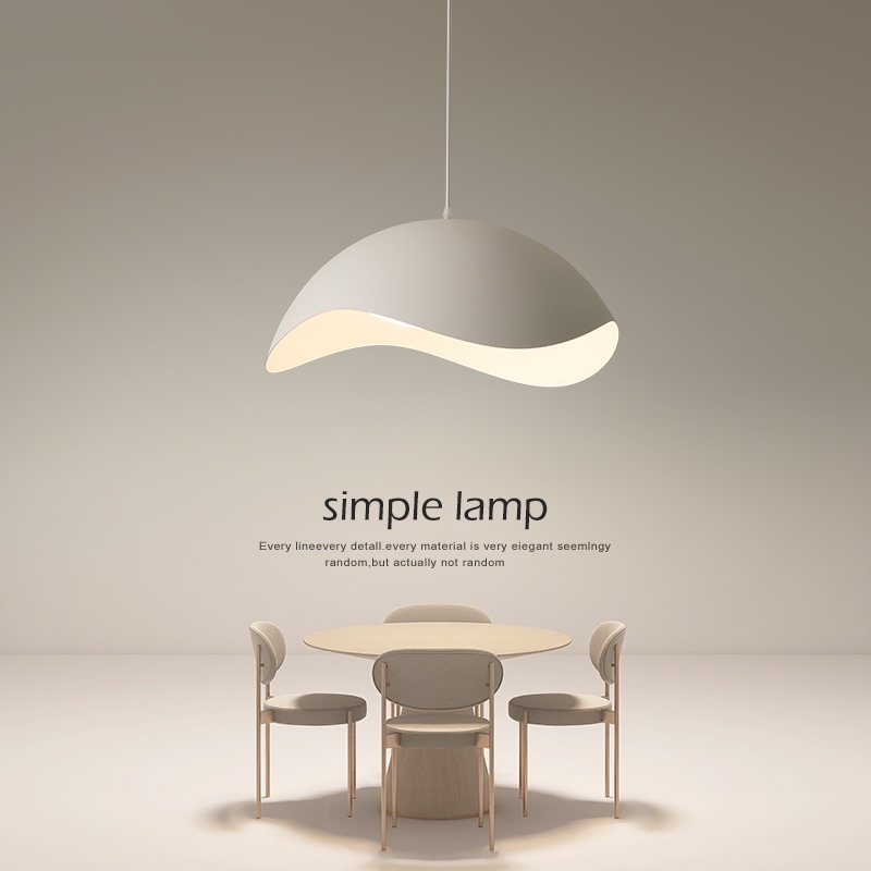 Modern Minimalist Pendant Light Ceiling Drop Light Egg Shell Dome ...