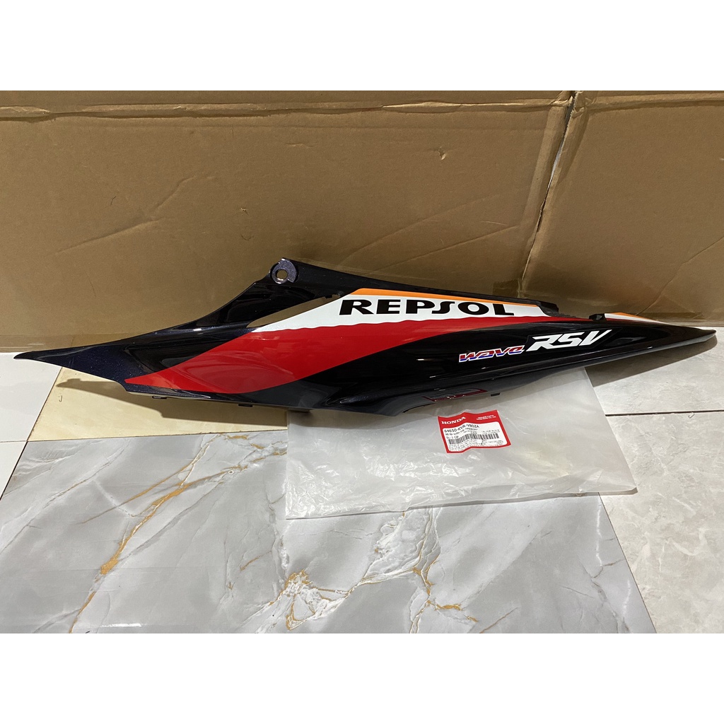 WAVE RSX100 (2008) left side skirt set in Black, Red, Yellow (RESOL ...