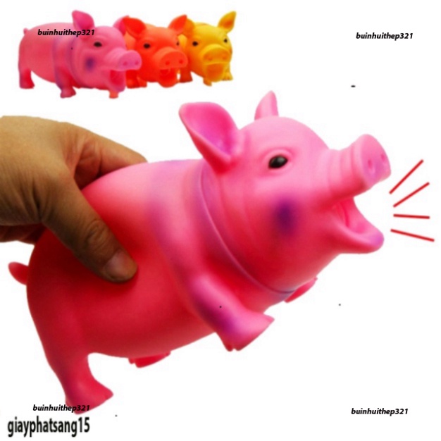 Squeaking pig - Small size 21 cm screaming pig, real photo, video of ...
