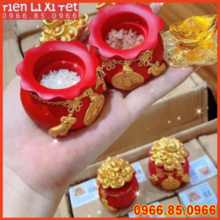 Fortune Rice Jar Displays Feng Shui Altar, Lucky Rice Salt Jar BLX391 ...