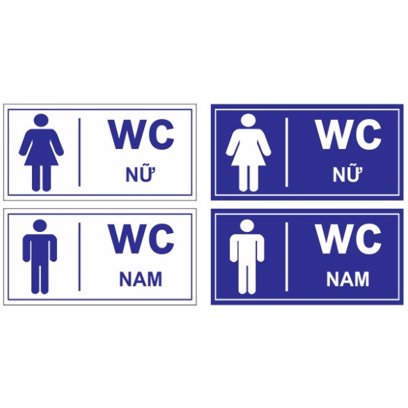 Board (wc Male or Female wc) - toilet guide - mica material 20x10cm ...